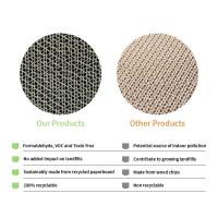 China Protect Your Furniture with Green L Shape Cat Scratcher Pad and Ball Toy 490g for sale
