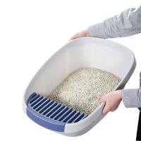 China High Sided Open Top Cat Toilet With Large Capacity And Cat Litter Scoop Spare Parts for sale