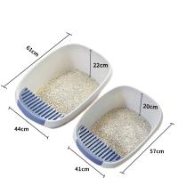 China High Sided Open Top Cat Toilet With Large Capacity And Cat Litter Scoop Spare Parts for sale