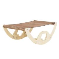 China Pet Bed Wooden Frame Cat Hanging Bed Swing Cat Bed Hammock with Mechanical Wash Style for sale