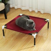 China Washable Square Pet Beds with Metal Frame and Heavy Denier 3D Mesh Various Colors for sale