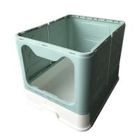 China Foldable Self Cleaning Cat Litter Box with Drawer and Free Scoop N.W. 2850g Sustainable for sale