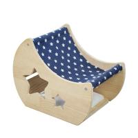 China Transform Your Cattery with this Wood Cat Cradle Bed and Sisal Scratch Posts for sale