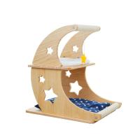 China Transform Your Cattery with this Wood Cat Cradle Bed and Sisal Scratch Posts for sale