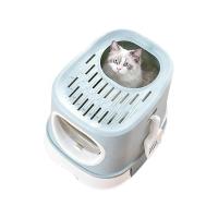 China Pet Cleaning and Training with Large Closed Cat Litter Box 52.0*42.0*39.5cm Dimension for sale