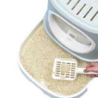 China Pet Cleaning and Training with Large Closed Cat Litter Box 52.0*42.0*39.5cm Dimension for sale