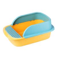 China Pet Cleaning Function Assorted Colors Cat Litter Pan Hassle-Free Cleaning for sale