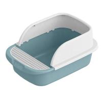 China Multi Colored Plastic Litter Box with Frame Sustainable and Pet-friendly for sale