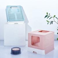 China Foldable Large Cat Toilet Litter Box with Drawer Sustainable and User-Friendly for sale