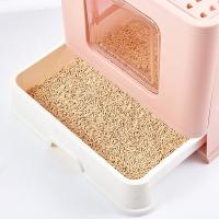 China Customizable Bamboo Cat Litter Not Applicable Power Source and Organic Deodorant for sale
