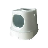 China Pet Cleaning and Training with Large Closed Cat Litter Box 52.0*42.0*39.5cm Dimension for sale