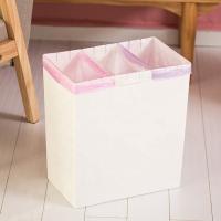 China Structure Open Top Household Kitchen Dry and Wet Classified Plastic Trash Can With Lid for sale