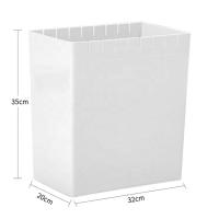 China Structure Open Top Household Kitchen Dry and Wet Classified Plastic Trash Can With Lid for sale