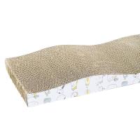 China Durable Corrugated Paper Cats Scratching Pad with Customizable Side Decal and Cats for sale
