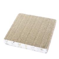 China Durable Corrugated Paper Cats Scratching Pad with Customizable Side Decal and Cats for sale
