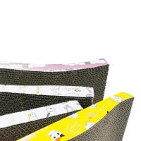 China Customizable Comfortable Corrugated Paper Cat Scratcher Board for Cats Claw Grinding for sale