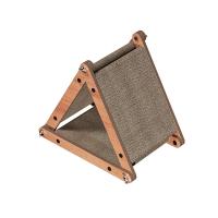 China Wood Style Multi-Shaped Cat Scratcher Board for Grinding Claws and Climbing 1350g for sale