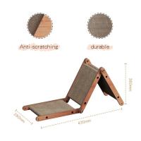 China 43*28*38cm Sustainable Multi Shape Cat Scratcher Cardboard Wooden Cat Scratching Board for sale