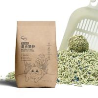 China Mixed Plant Kitty Litter Stocked for Natural Plant-based Cat Litter Tofu Bentonite Mix for sale