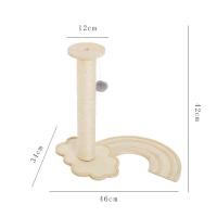 China Original Wood Color Cat Tree Scratching Post 900g Perfect for Indoor Cats and Kittens for sale