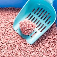 China Natural Peached Scent Round Tofu Cat Litter for Pet Cleaning Sustainable OEM/ODM for sale