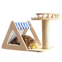 China Multi-Level Cat Climbing Frame with Sisal Claw Scratchers Support Room Space Selection for sale