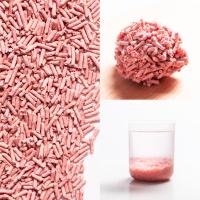 China Natural Peached Scent Round Tofu Cat Litter for Pet Cleaning Sustainable OEM/ODM for sale