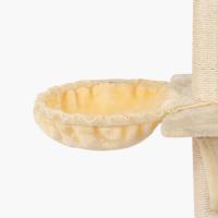 China Kitten Climbing Scratching Post Sisal Rope Cat Tree House with Hammock Pet Toys Furniture for sale