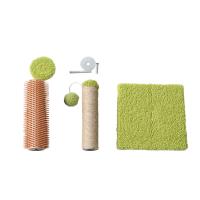 China Multifunctional Hemp Rope Berber Fleece Cat Scratching Post with Cat Tree and Massage for sale