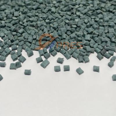 China GF40 Plastic Glass Raw Material PPS Pellet High Temperature Resistance Navy Blue for sale