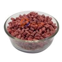 China 50% Glass Fiber Reinforced Red PPS Plastic Material Pellet Beads Heat Moldable for sale