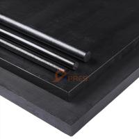 China Semi Crystalliine Conductive Carbon Fiber PEEK Rod Material 450g Black for sale