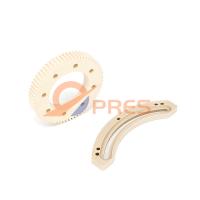 China Low friction coefficient and friction resistant natural color peek slider for sale