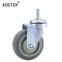 China 110kg Maximum Load 3-5inch Industry Mute Furniture Swivel with Brake Caster Wheel for sale