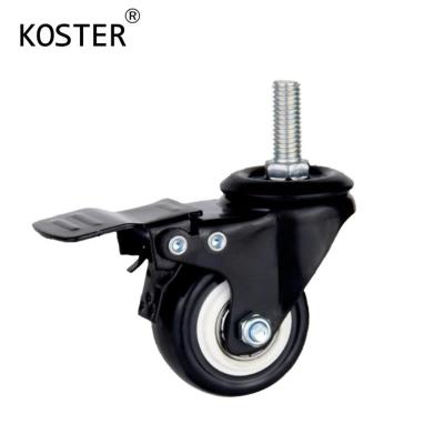 China 75mm 3inch Industry Wheel Barrow Castor Wheel with Maximum Load of 110kg PU Material for sale