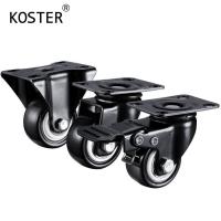 China 75mm 3inch Industry Wheel Barrow Castor Wheel with Maximum Load of 110kg PU Material for sale