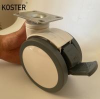 China 5 Inch Hospital Bed Brake Medical Caster Wheels Customization Gross Weight 1.500kg for sale