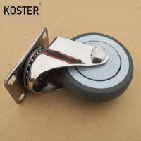 China 4 Inch Steel Fork Table Cart Medical Wheel Heavy Duty Caster with 1.000kg Gross Weight for sale