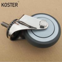 China 4 Inch Steel Fork Table Cart Medical Wheel Heavy Duty Caster with 1.000kg Gross Weight for sale