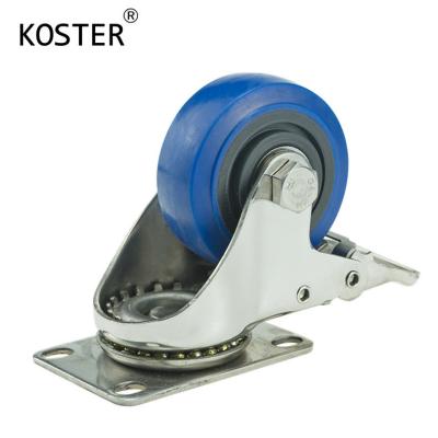 China 3inch 4inch 5inch Tool Cabinet Furniture Trolley Industrial PU Polyurethane Caster Wheel for sale