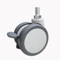 China 5 Inch Twin Rotating Wheel Medical Caster for Hospital Equipment in US Currency for sale