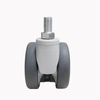 China 5 Inch Twin Rotating Wheel Medical Caster for Hospital Equipment in US Currency for sale