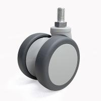 China 5 Inch Twin Rotating Wheel Medical Caster for Hospital Equipment in US Currency for sale