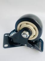 China 2.5inch 3inch 4inch Industry Duty Black PU/PVC Caster Wheel with Customization Option for sale