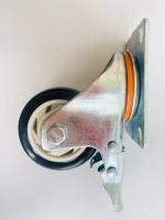 China 2.5inch 3inch 4inch Industry Duty Black PU/PVC Caster Wheel with Customization Option for sale