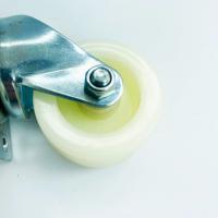 China Plate Fat Nylon Rotating Wheel Caster With Zinc Plated 1.5 Inch 2 Inch 2.5 Inch 3 Inch for sale