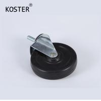 China 5kg Load KSLHD0403 Light Duty Furniture Rubber Black Swivel Caster for sale