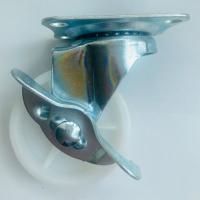 China PP White Swivel Caster Wheel for 1inch to 3inch Furniture Load 30kg Thickness 21mm for sale