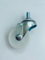 China PP White Swivel Caster Wheel for 1inch to 3inch Furniture Load 30kg Thickness 21mm for sale