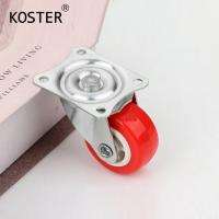 China Light Duty 1.5inch/2inch/2.5inch/3inch Plastic Red Swivel Caster with Ball Bearing for sale